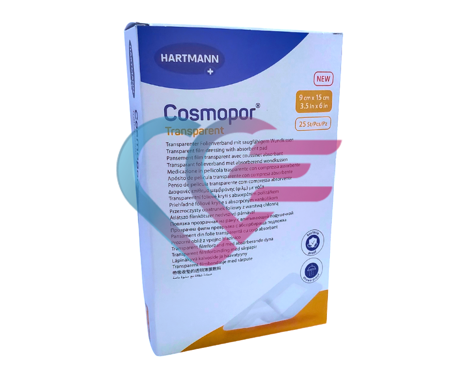 FLASTER COSMOPOR TRANSPARENT STERILE, 9x15 cm, a´1 - Medicpro