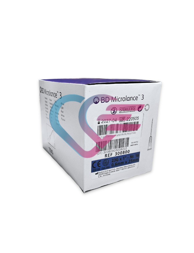 INJ. IGLA 0,6x25 23G PLAVA a' 100 - Medicpro